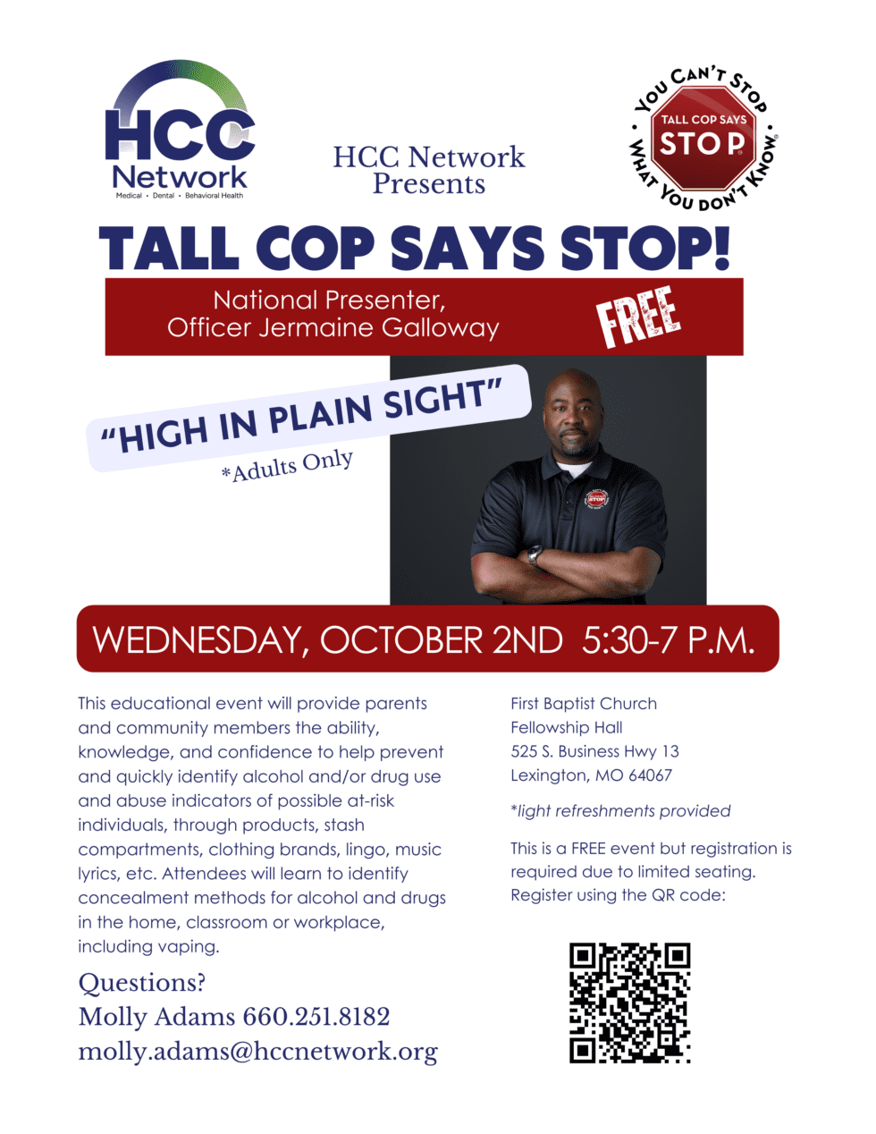 October 2, 2024 - Tall Cop Says Stop! - HCC Network